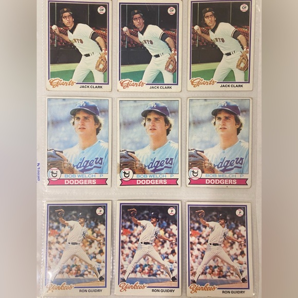 Topps | Toys | Jack Clark Bob Welch Ron Guirdy Mlb Pitchers Topps 97s ...